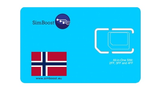 DATA SIM 500MB NORWAY - Simboost