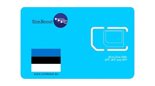 DATA SIM 500 MB ESTONIA - Simboost