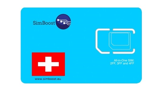 DATA SIM 250MB SWITZERLAND - Simboost