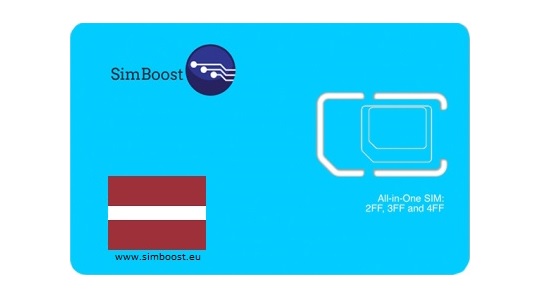DATA SIM 500MB LATVIA - Simboost
